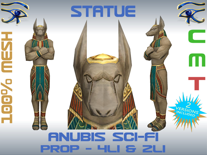 Second Life Marketplace - STATUE - ANUBIS SCI-FI